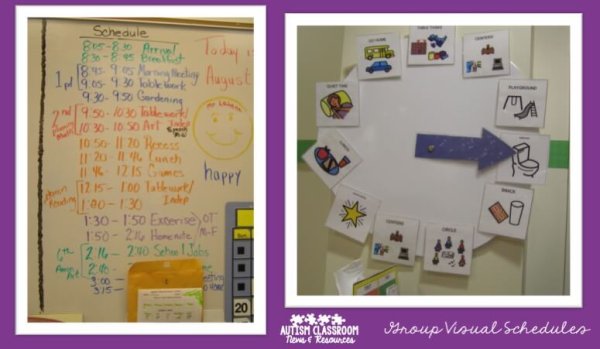 Visual Schedule Series: 5 Reasons to Use Group Schedules - Autism ...