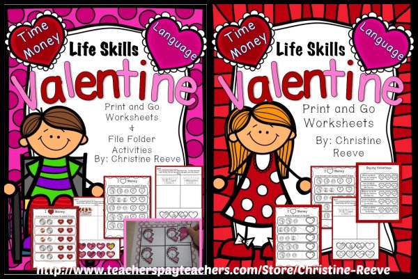 Life Skills Valentines (FREEBIE) - Autism Classroom Resources