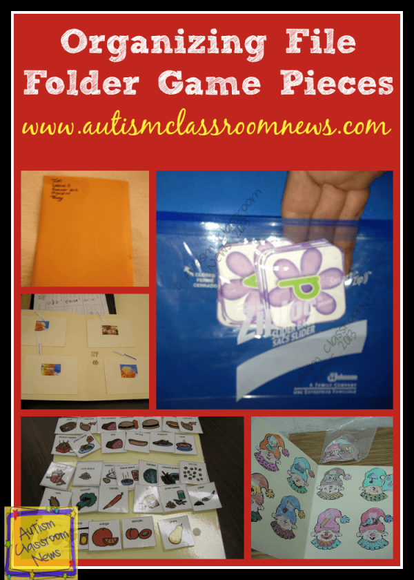 Organizing File Folder Game Pieces: Advice from Facebook Fans - Autism ...