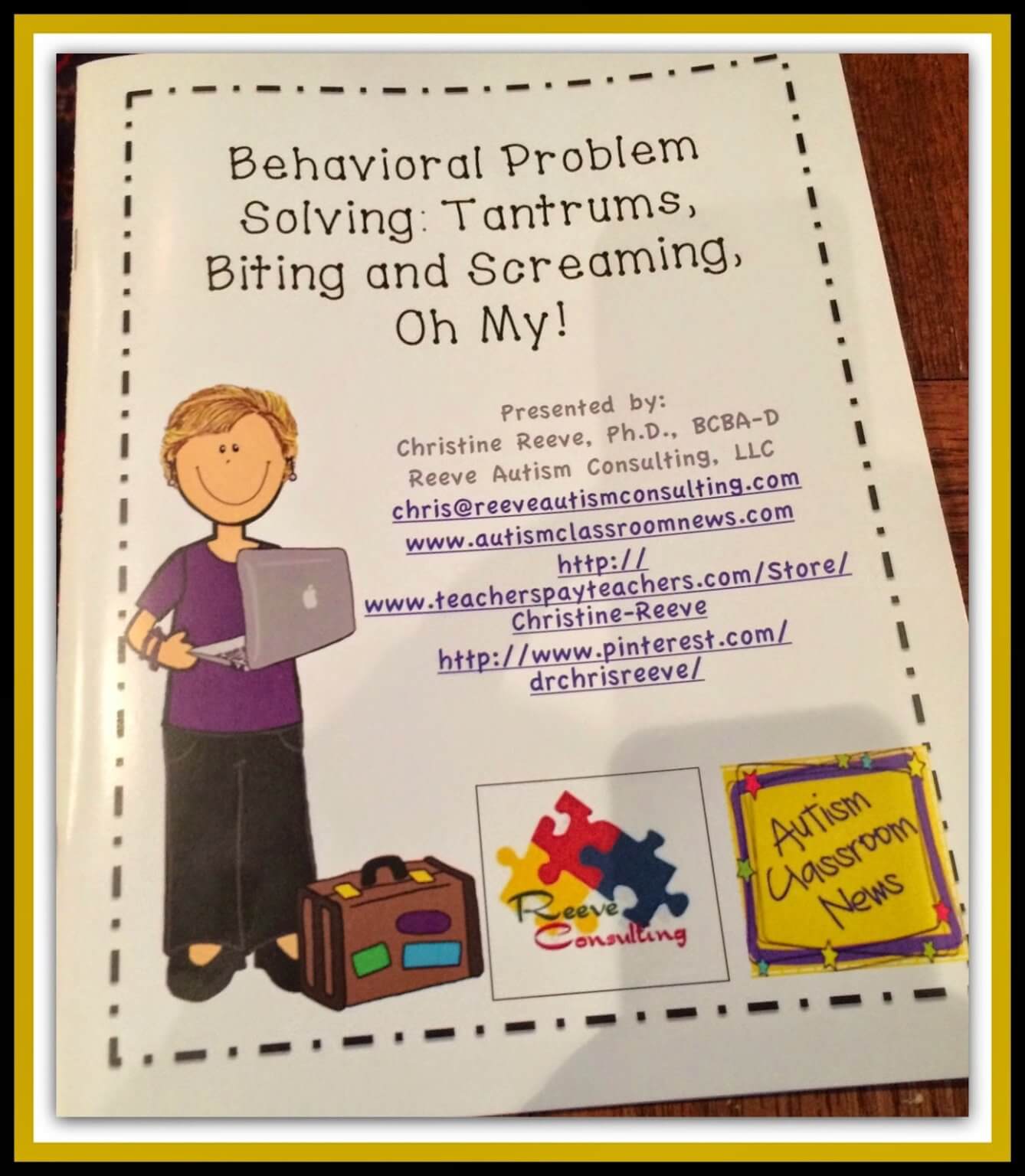 Resource Roundup from Behavioral Problem Solving: Tantrums, Biting and ...