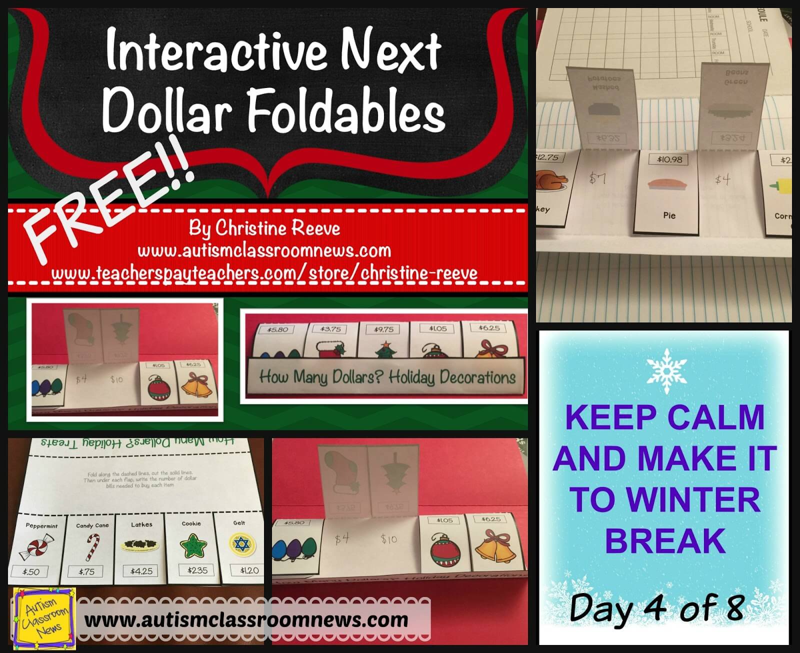 Day 4 of the 8 Day Countdown to Winter Break: Foldable Freebie ...