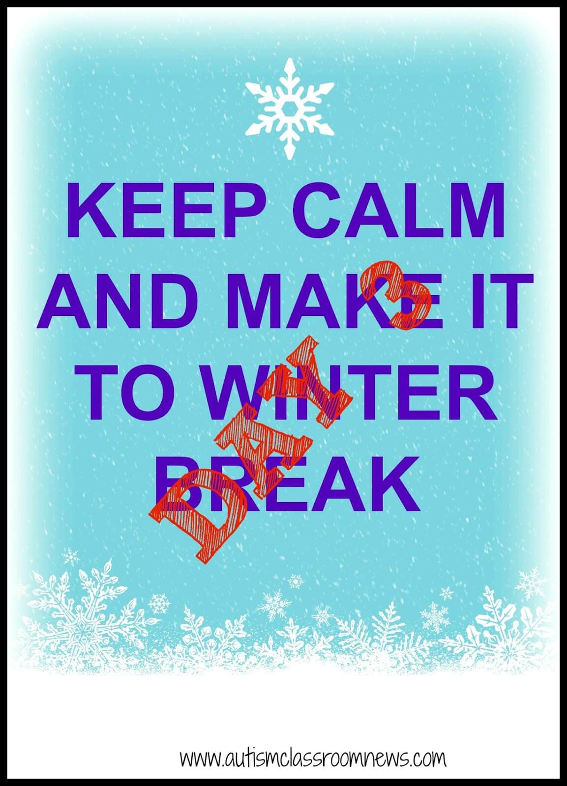 Day 3 of Our 8-Day Countdown to Winter Break-Freebie alert! - Autism ...