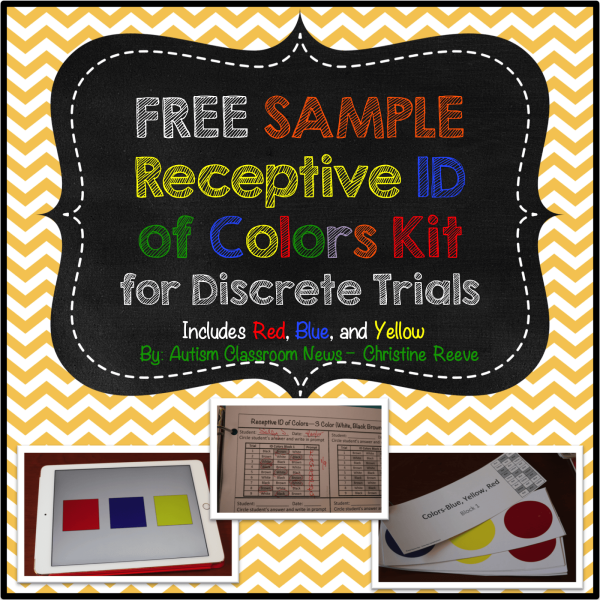 Discrete Trial Kit and a Free Sampler - Autism Classroom Resources