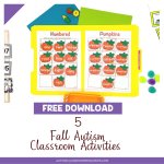 5 Fall Autism Classroom Activities and a Free Download - Autism ...