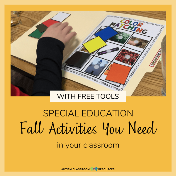 Special Education Fall Activities You Need in Your Classroom - Autism ...