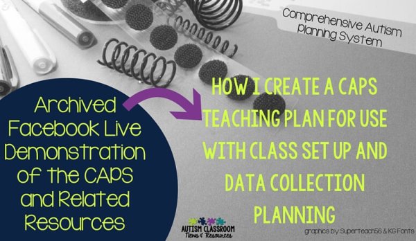 How I Use a Comprehensive Autism Planning System: Video Demonstration ...