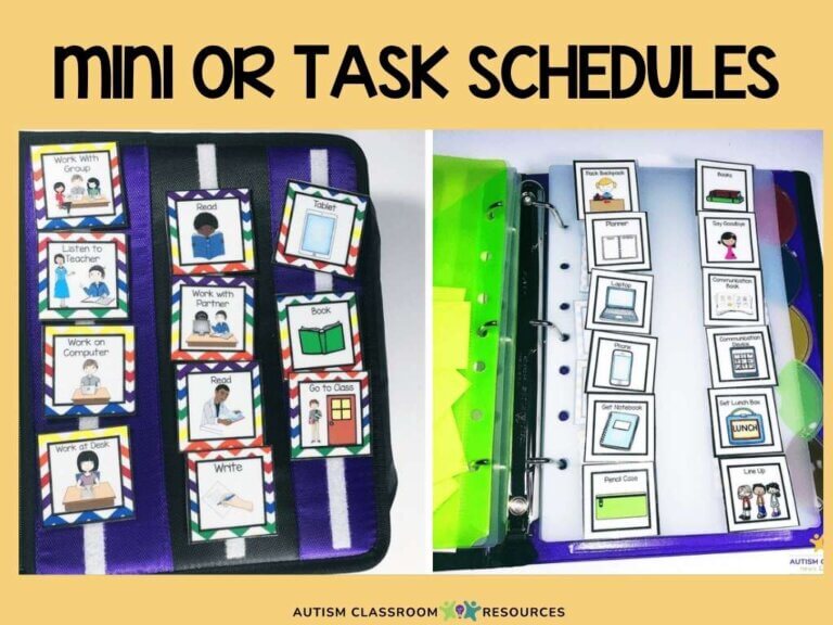 Visual Schedules For Autism: The Complete Guide (Free Printables ...