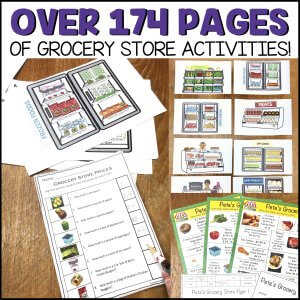 Grocery Store Math & Grocery Shopping Life Skills Special Education ...