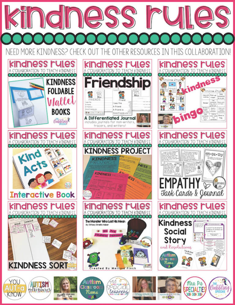 #KindnessRules: Teaching the Concept of Kindness (Freebie!) - Autism ...