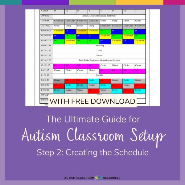 The Ultimate Guide to Setting Up Classrooms: Autism Classroom Schedule ...
