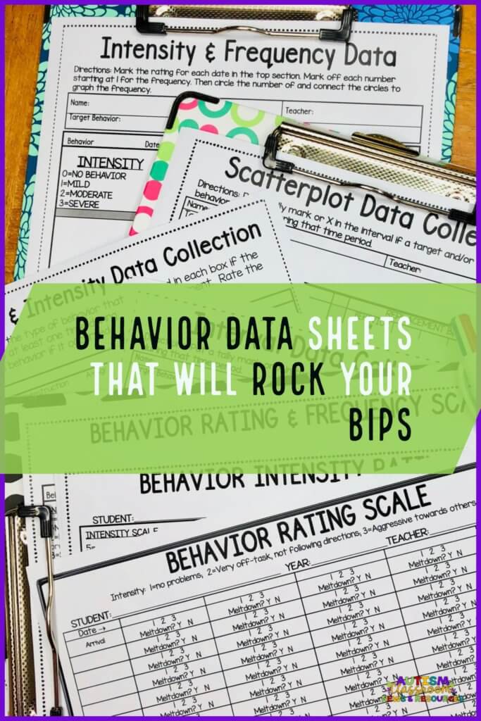Behavior Data Collection Sheets That Will Rock Your BIPs Autism 