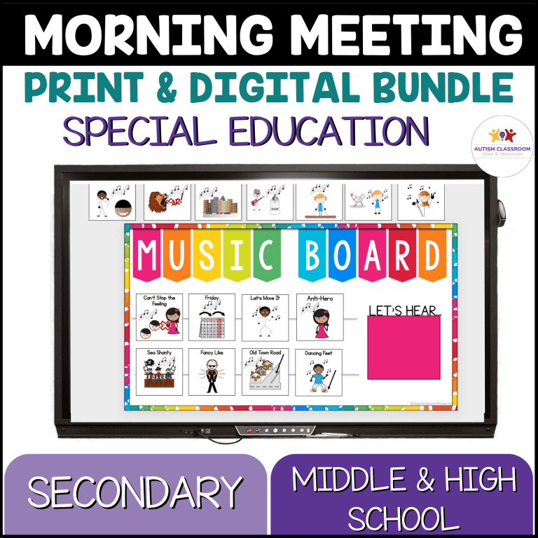 How to Run a Special Education Morning Meeting That is the Best Part of ...