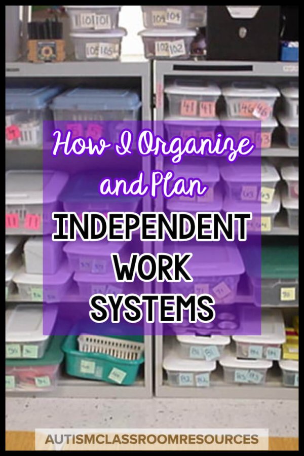 Learn How I Organize and Plan Independent Work Systems - Autism ...