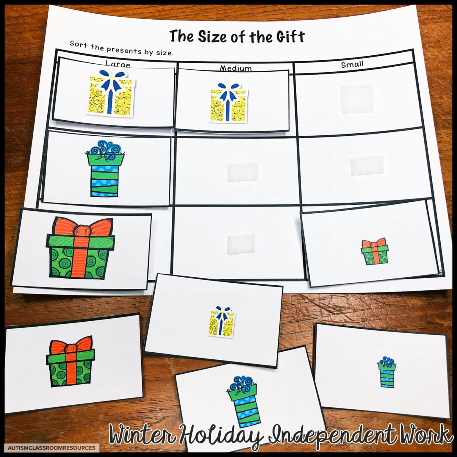 Independent Work Resources for the Winter Holidays - Autism Classroom ...