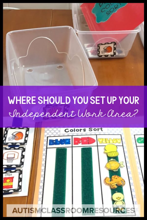 Where Should You Set Up Your Independent Work Area? - Autism Classroom ...