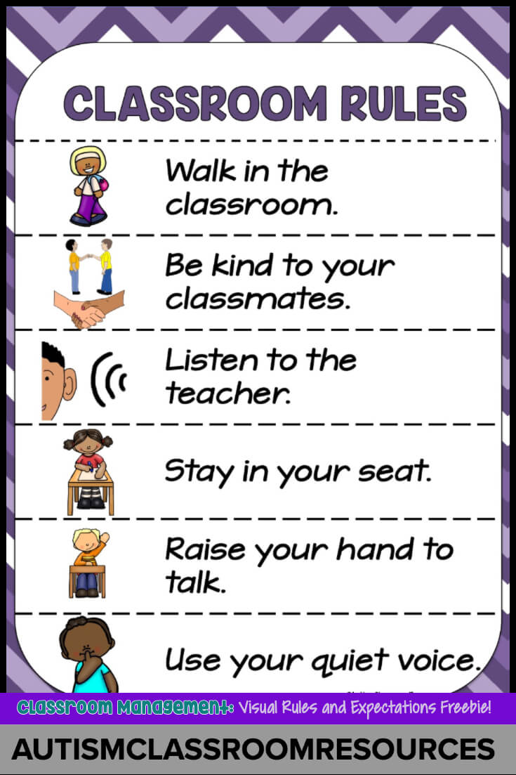 Visual Rules And Expectations FREEBIE Autism Classroom Resources