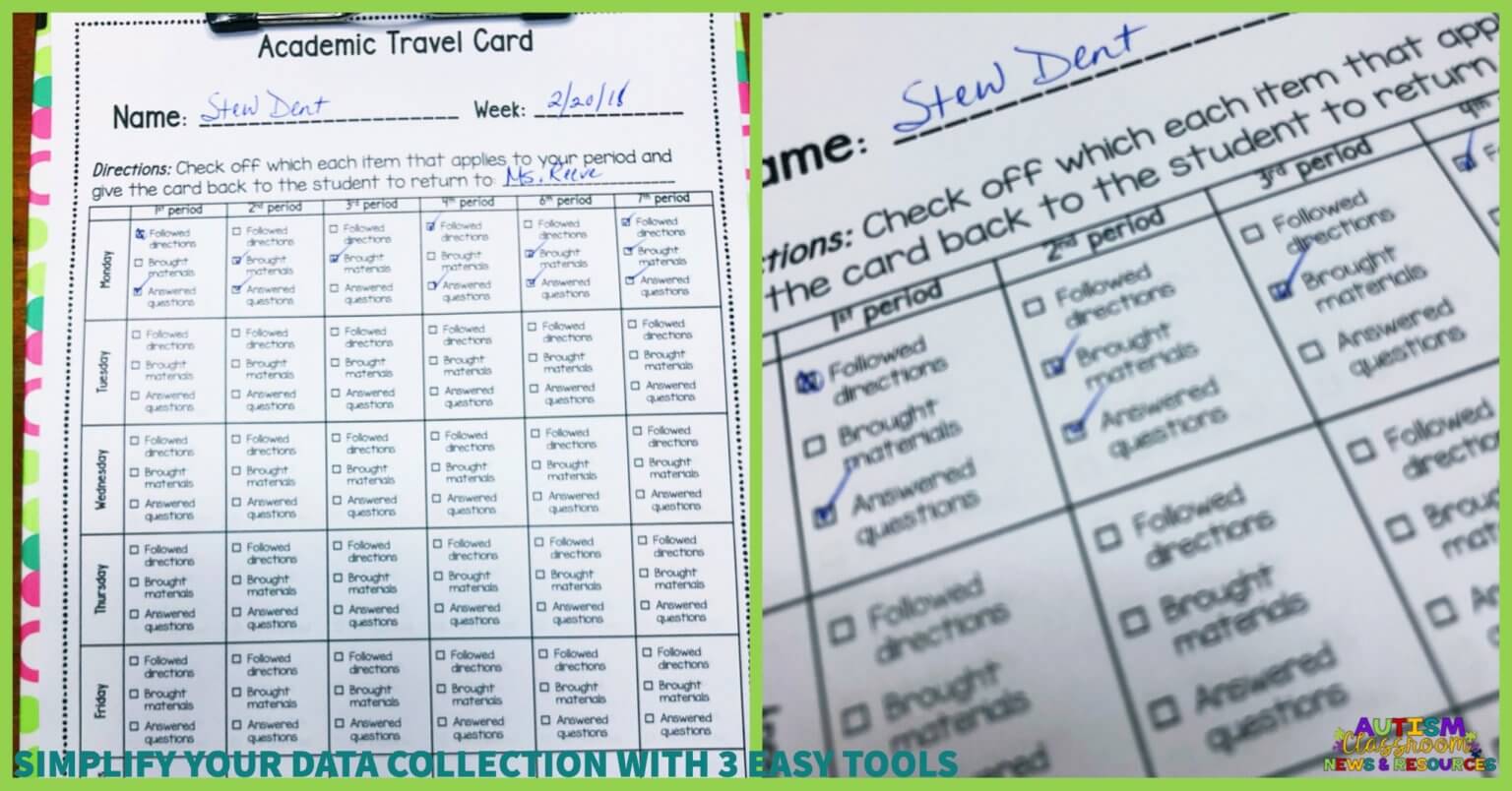 How to Simplify Your Data with 3 Easy Data Collection Tools - Autism ...