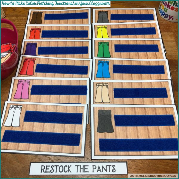 How to Make Color Matching Functional in Your Classroom - Autism ...