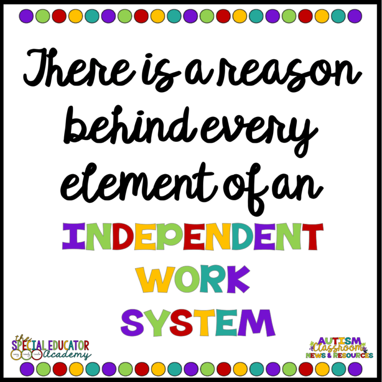 How to Make Sure Your Independent Work System Measures Up - Autism ...