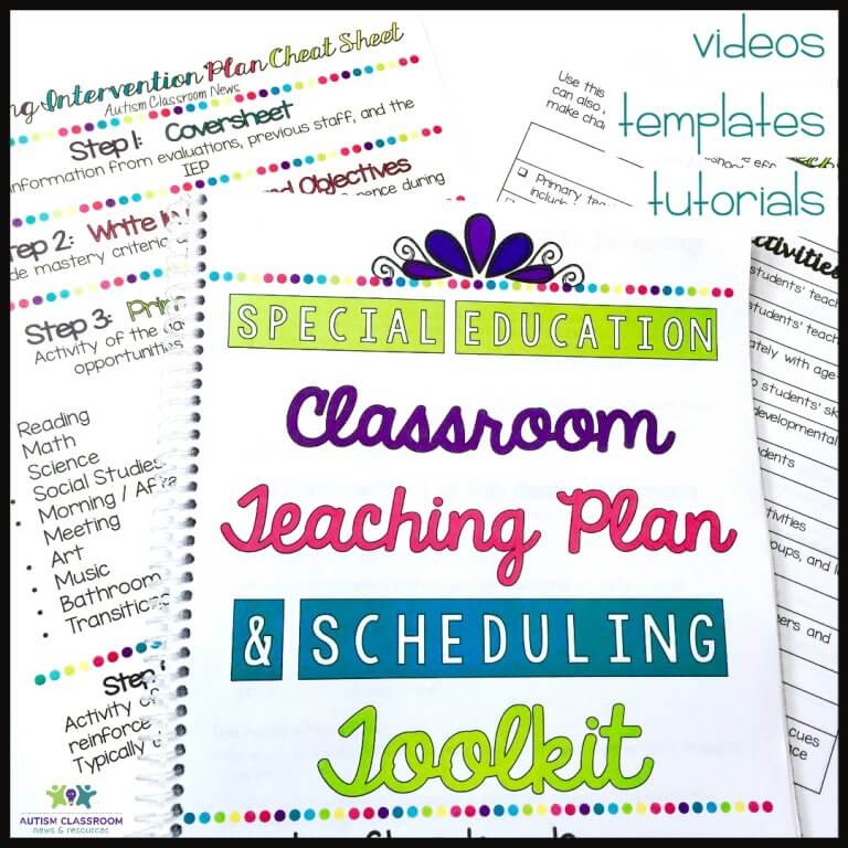 5 Schedule Examples From Special Education Classes With Free Download ...