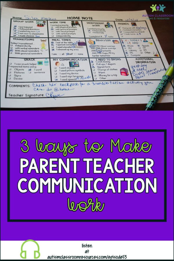 Effective Teacher Parent Communication: 3 Easy Methods - Autism ...