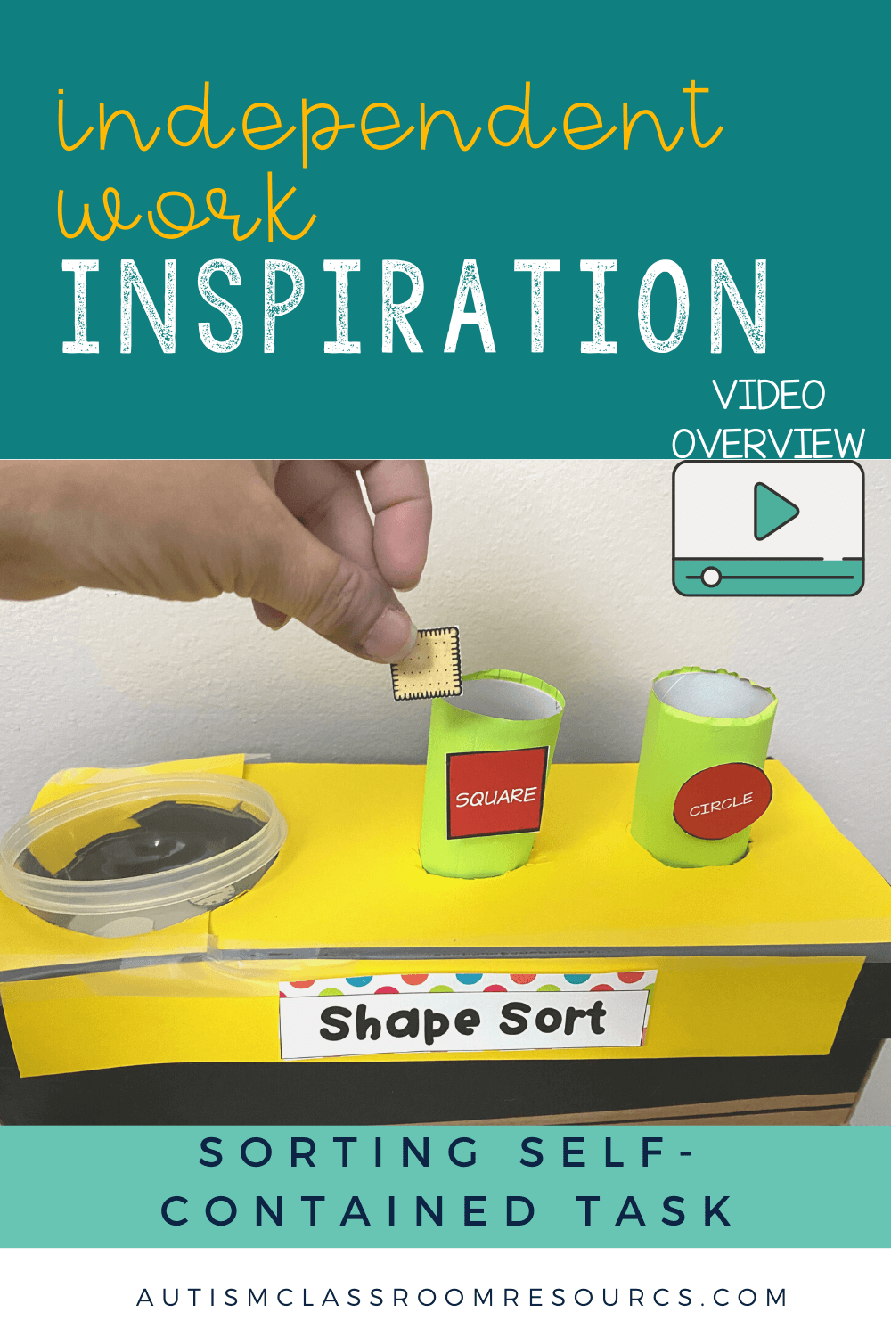 Independent Work Inspiration: Self-Contained Sorting Task Box - Autism ...