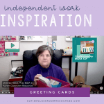 Easy Vocational Task with Greeting Cards: Independent Work Inspiration ...