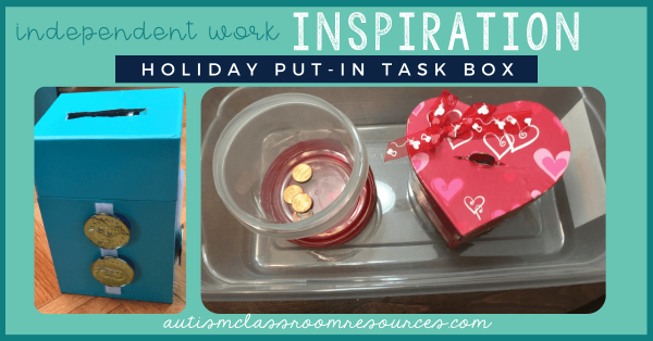 Holiday Put-In Task Box: Independent Work Inspiration - Autism ...