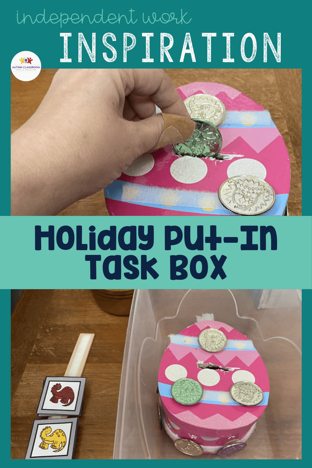 Holiday Put-In Task Box: Independent Work Inspiration - Autism ...