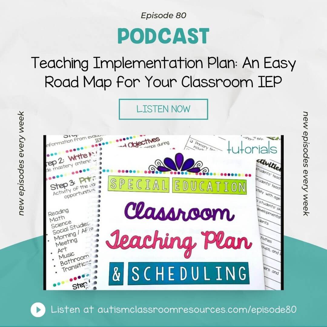 Teaching Implementation Plan: An Easy Road Map for Your Classroom IEP ...