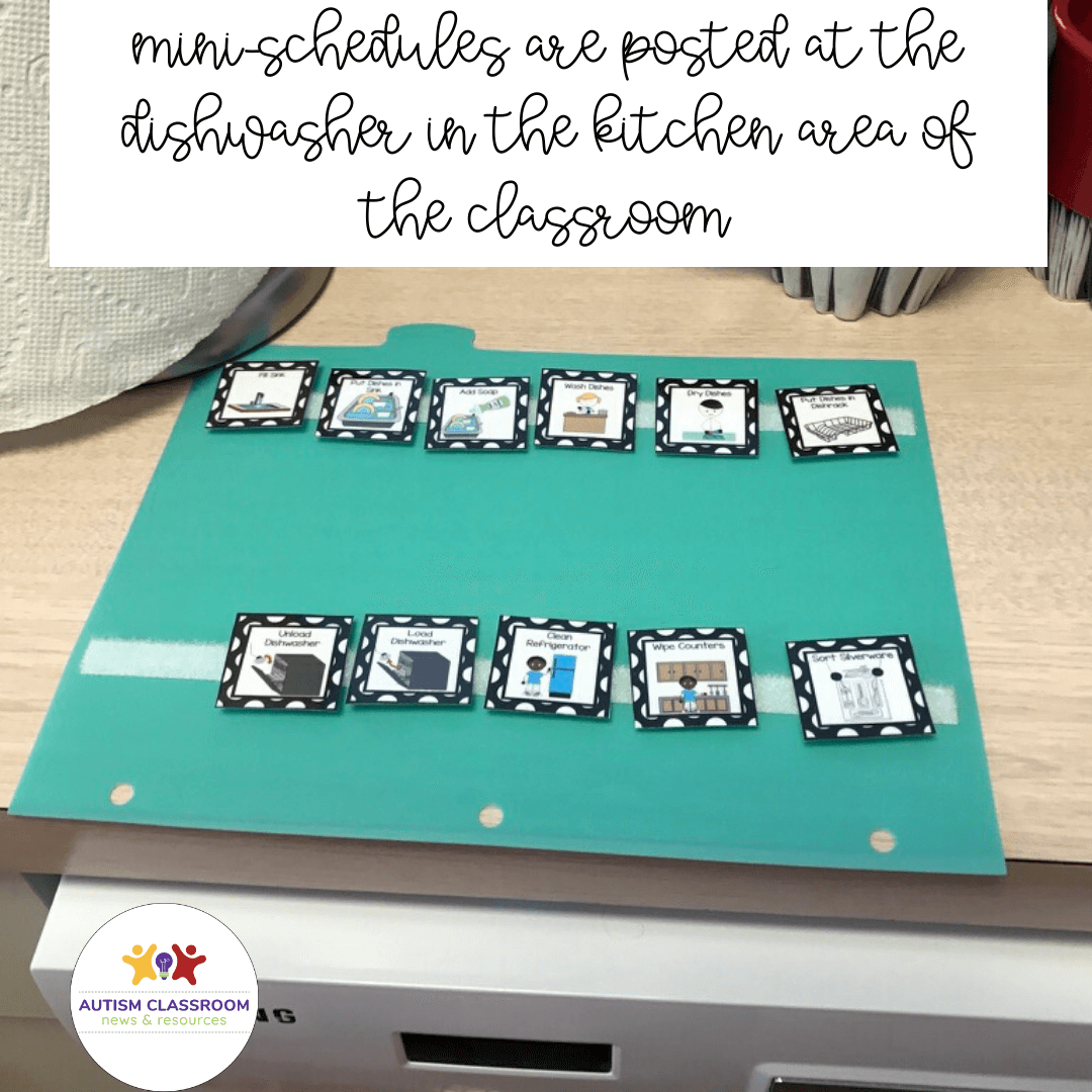 Life Skills Classroom Setup in Middle and High School