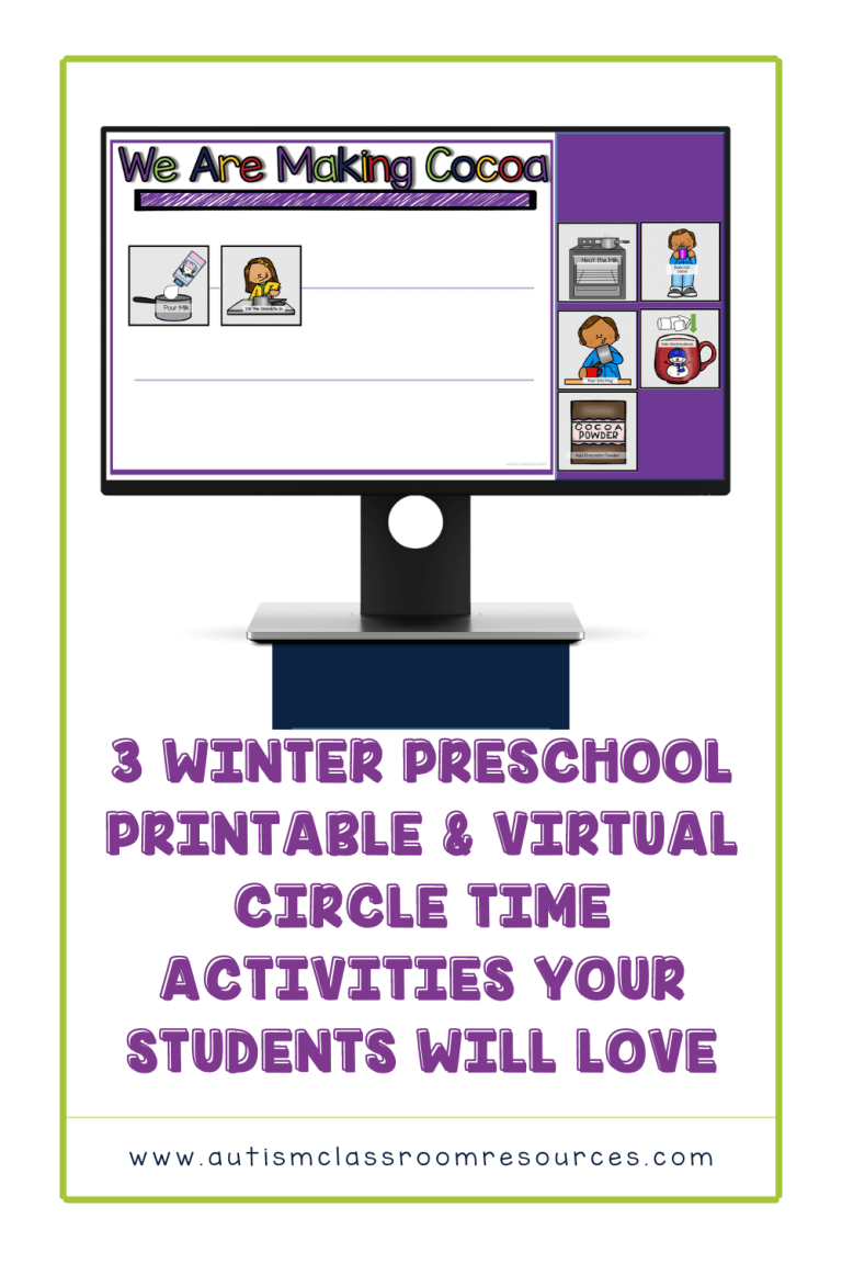3 Winter Preschool Printable & Virtual Circle Time Activities Your ...