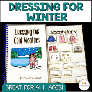 Interactive Adapted Books w- Winter Themes & Vocabulary for Special Ed ...
