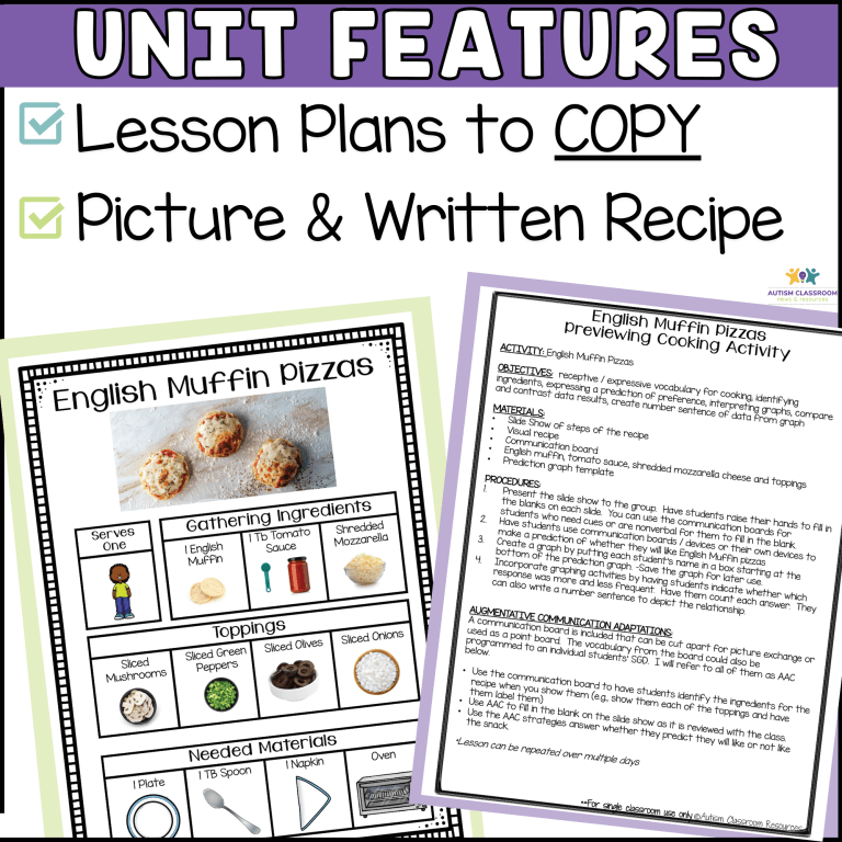 Cooking with Visual Recipes Life Skills Special Education Activities ...