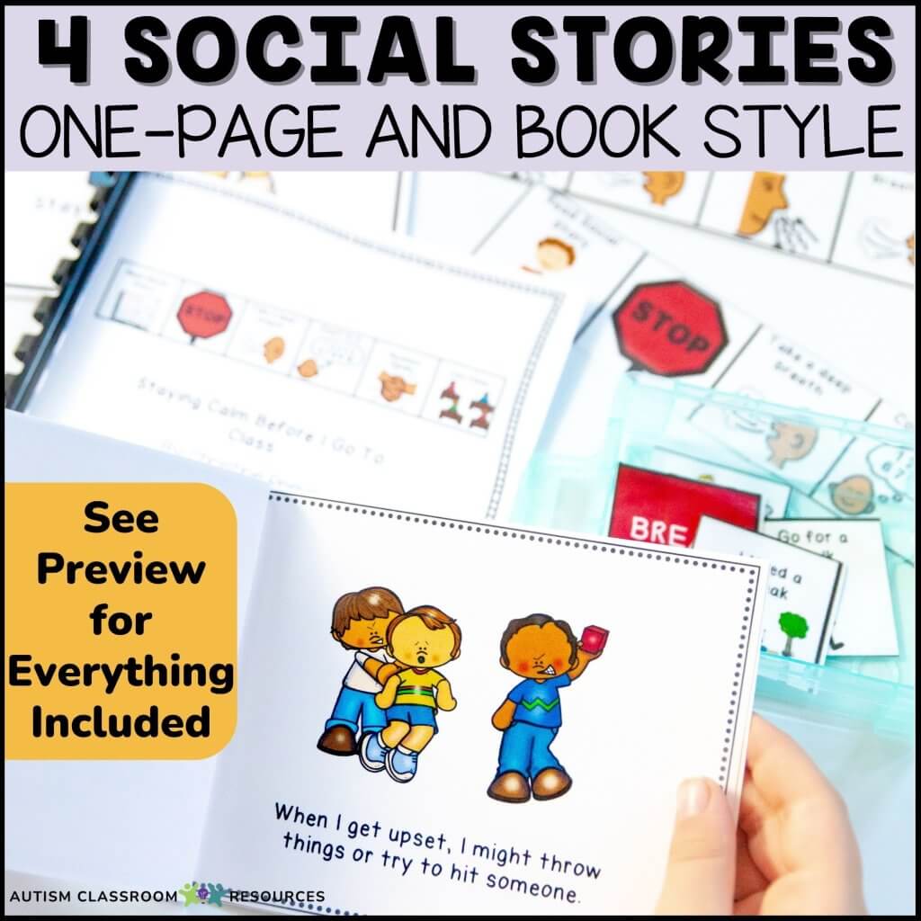 Calm Down Corner Tools: Social Stories & Visuals for Self-Regulation ...