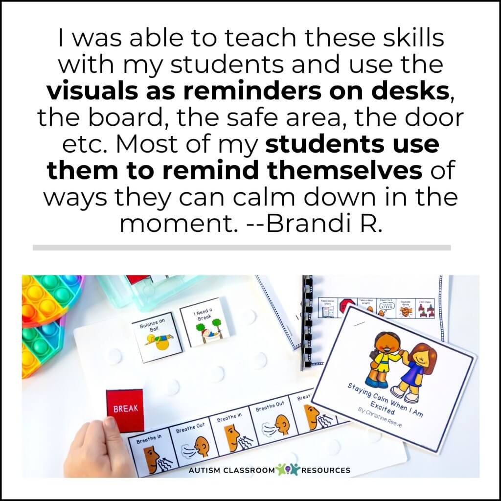 Calm Down Corner Tools: Social Stories & Visuals for Self-Regulation ...