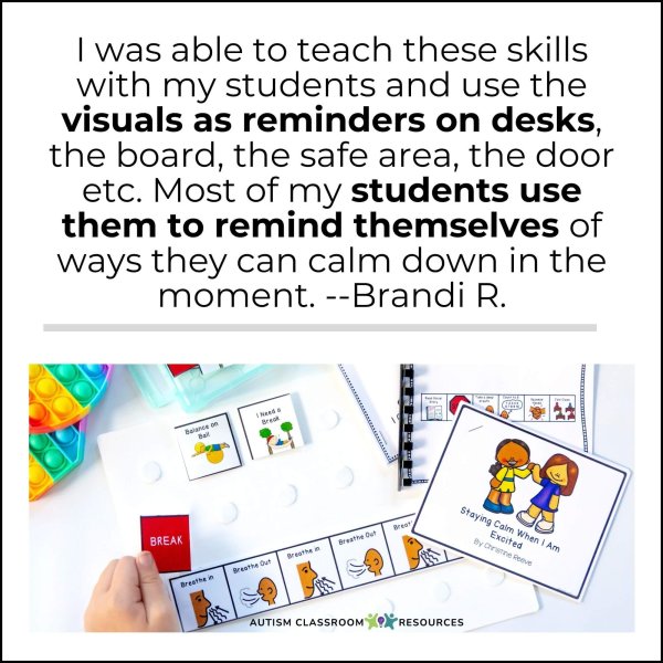 Calm Down Corner Tools: Social Stories & Visuals for Self-Regulation ...