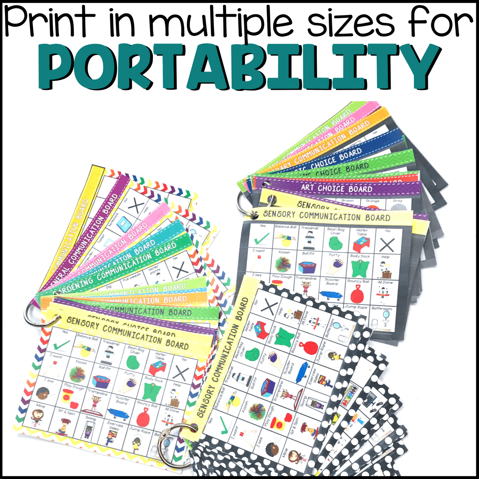 AAC Communication Boards for Nonverbal Communication, PECS, & Choice ...
