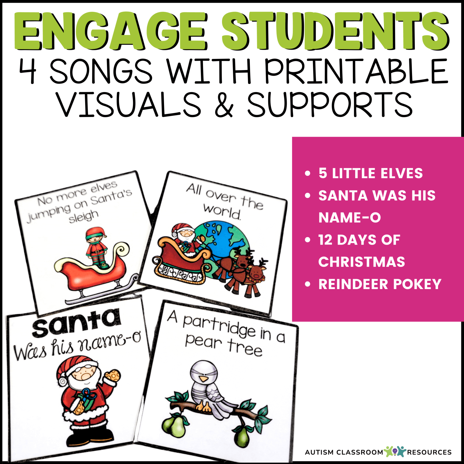 Christmas Preschool Autism Special Education Morning Meeting Circle ...