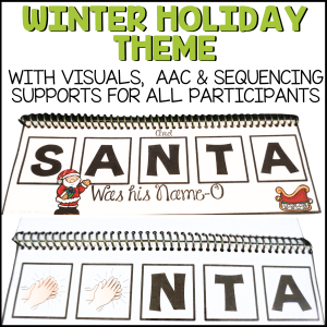 Christmas Preschool Autism Special Education Morning Meeting Circle ...