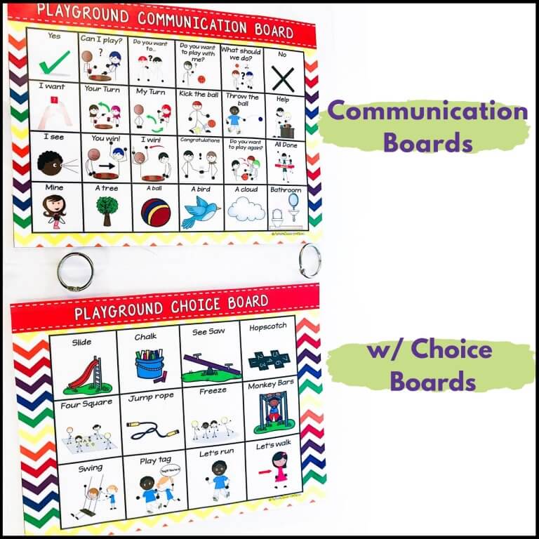 AAC Communication Boards for Nonverbal Communication, PECS, & Choice ...