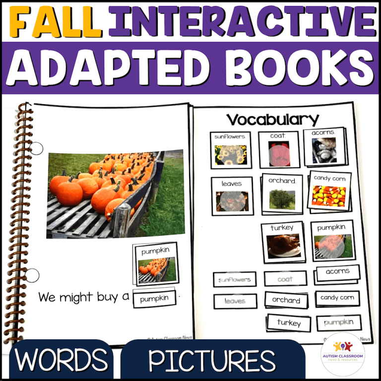 Interactive and Adapted Books - Autism Classroom Resources