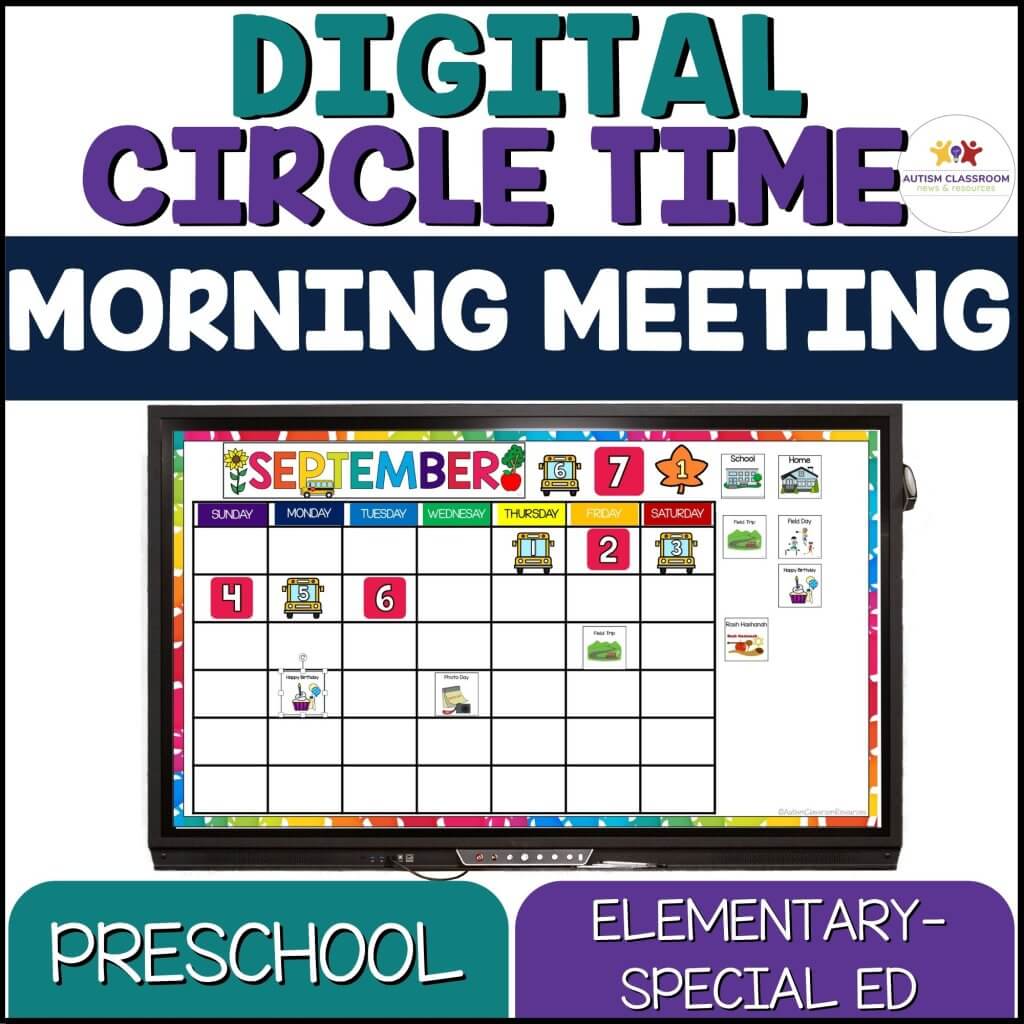 Digital Morning Meeting Activities & Circle for Preschool & Elementary ...