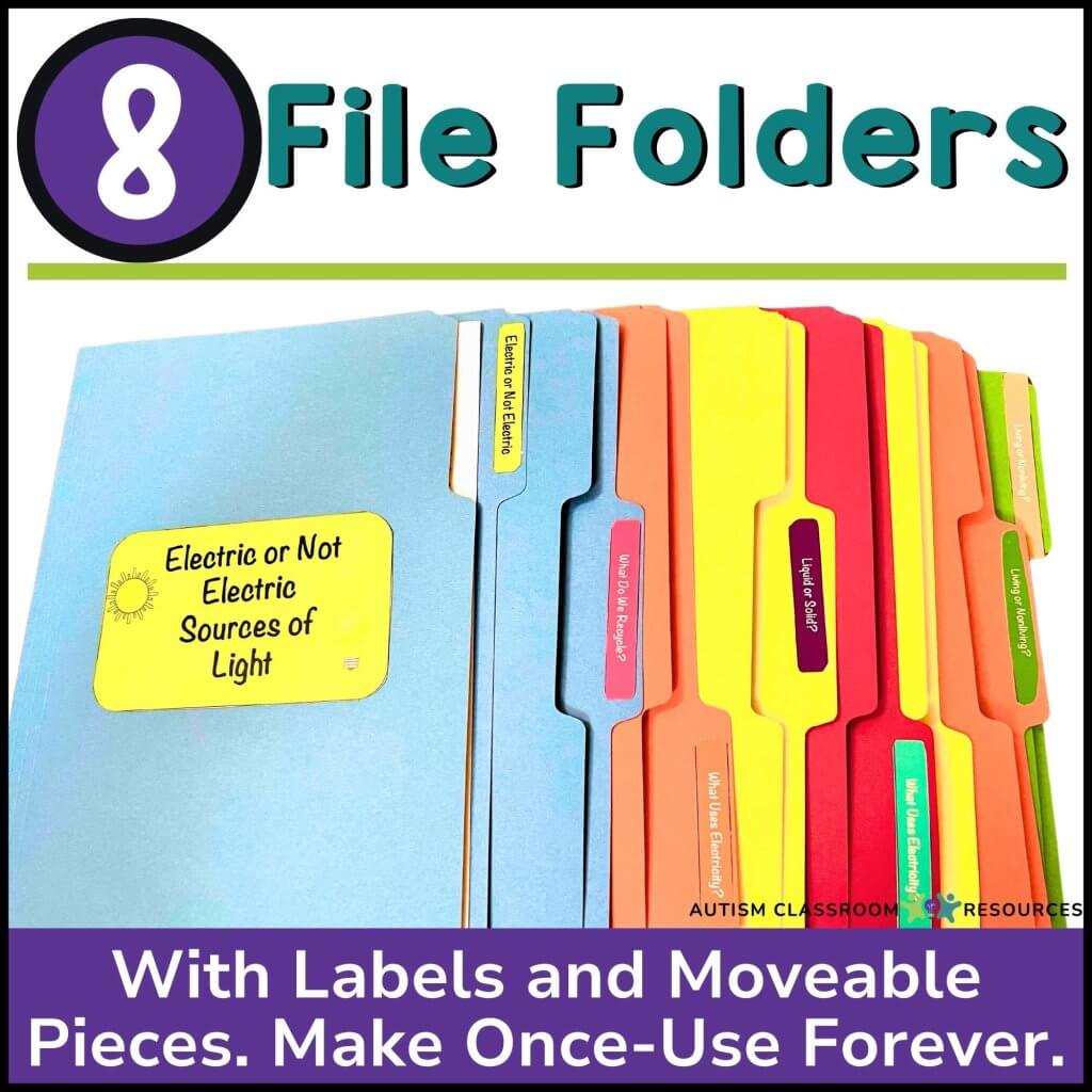 Science Worksheets & File Folders for Special Education & Autism ...