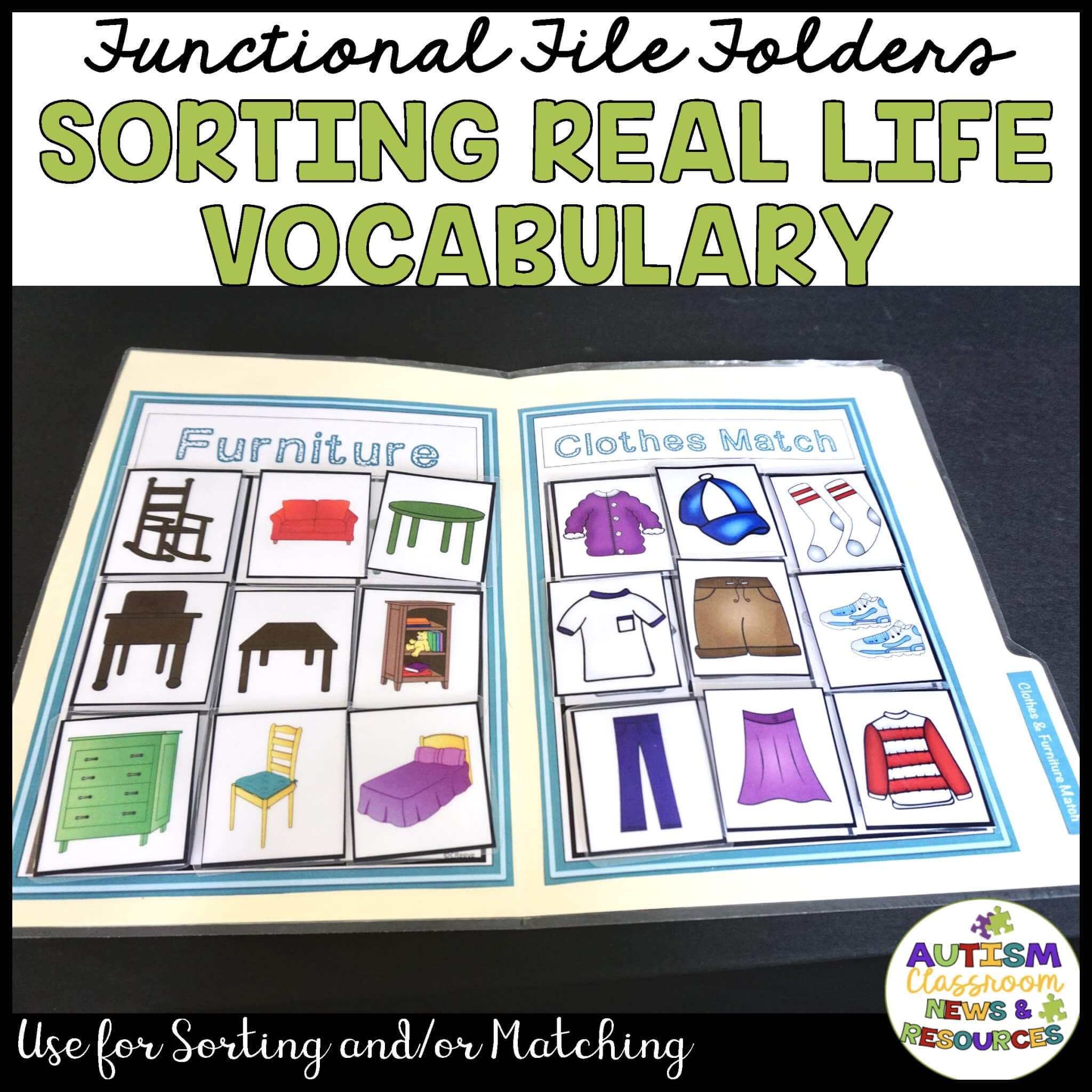 Autism File Folder Activities for Special Education - Real-Life ...