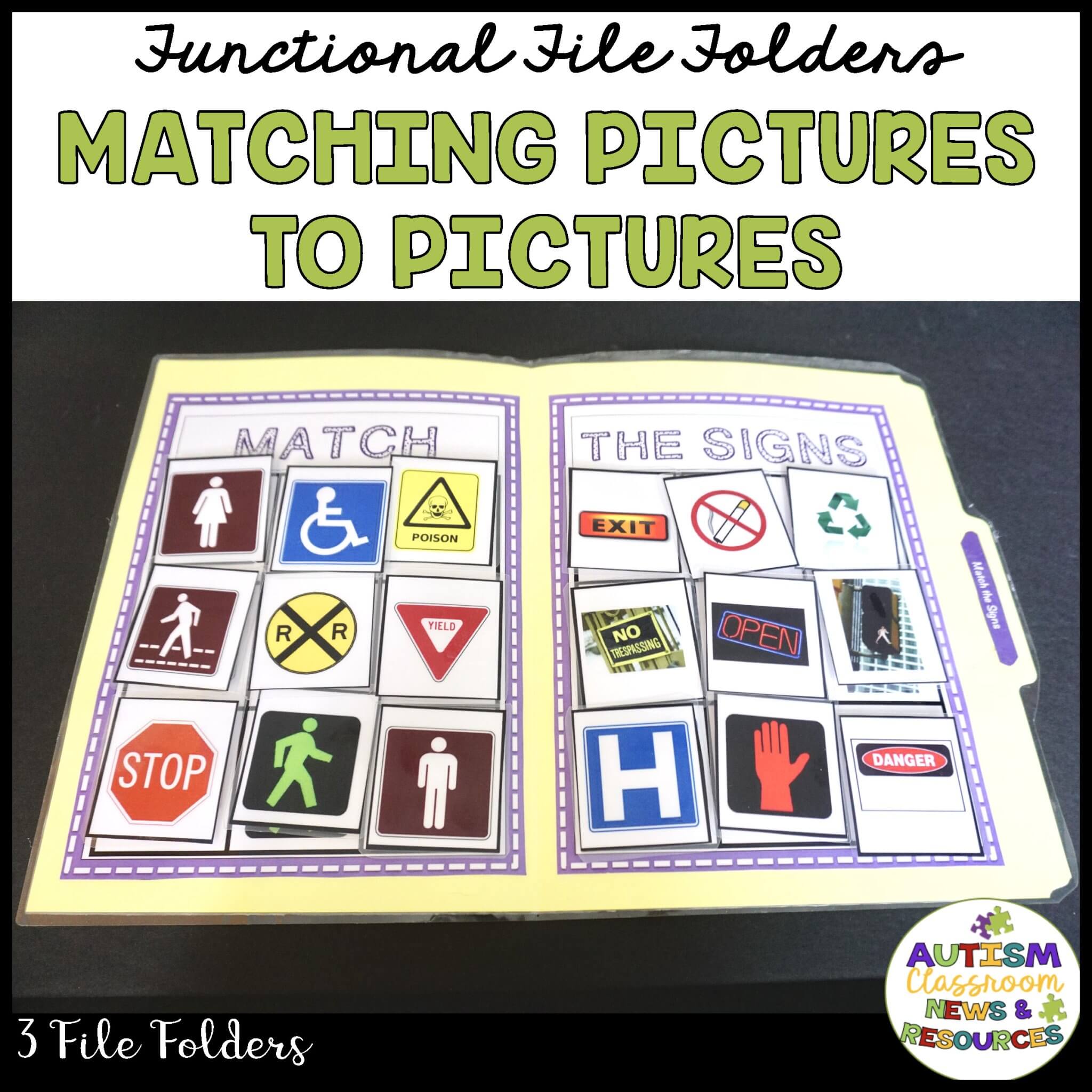 Autism File Folder Activities for Special Education - Real-Life ...