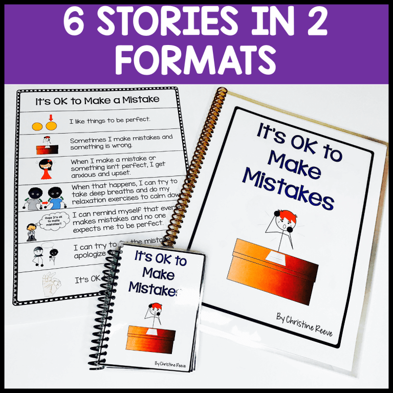 Making Mistakes Social Stories and Toolkit for Behavioral Self-Regulation - Autism Classroom ...