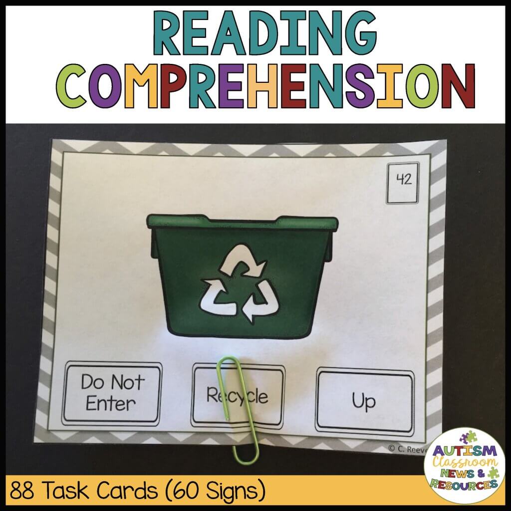 Community Signs & Environmental Print - Functional Literacy Task Cards ...