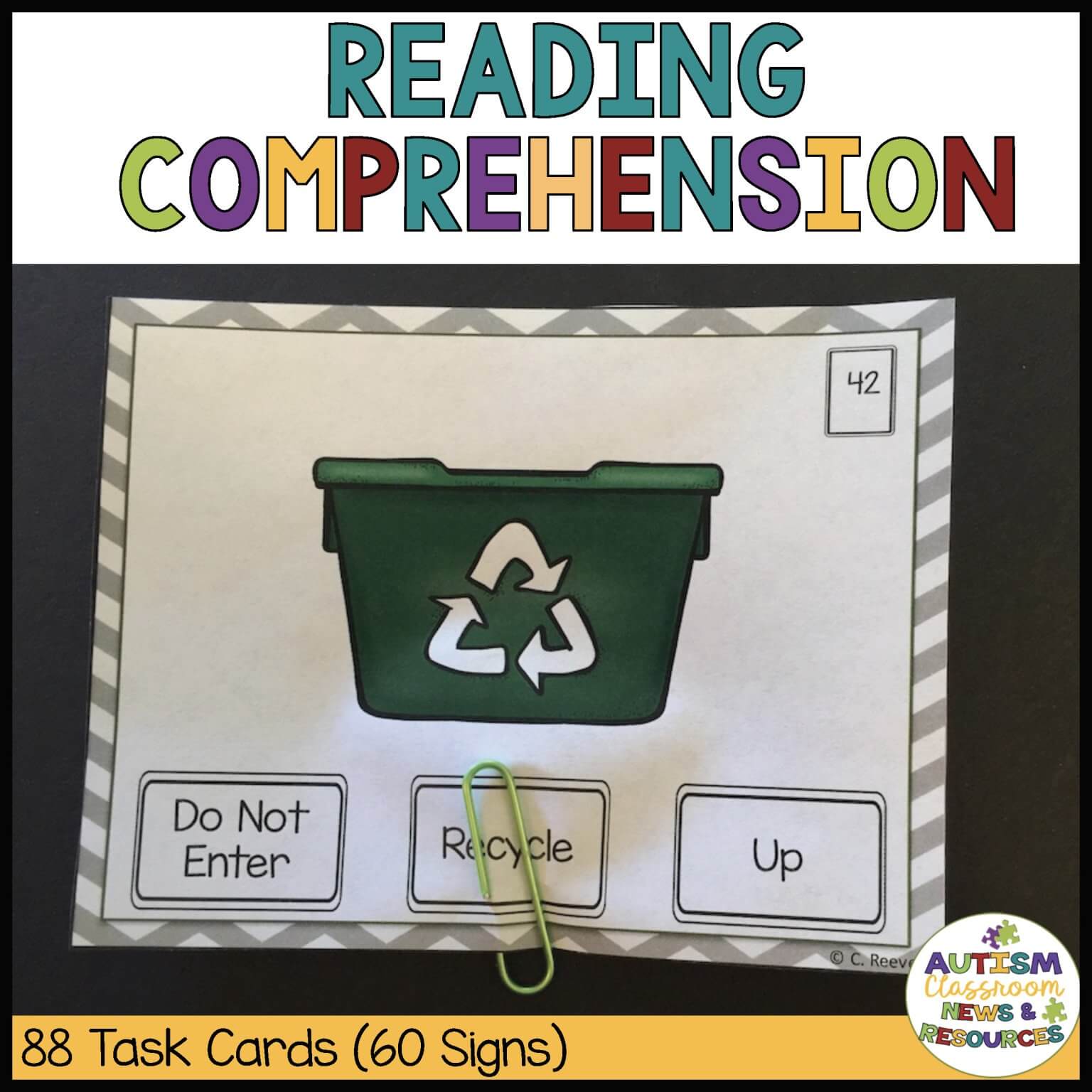 Community Signs & Environmental Print - Functional Literacy Task Cards ...