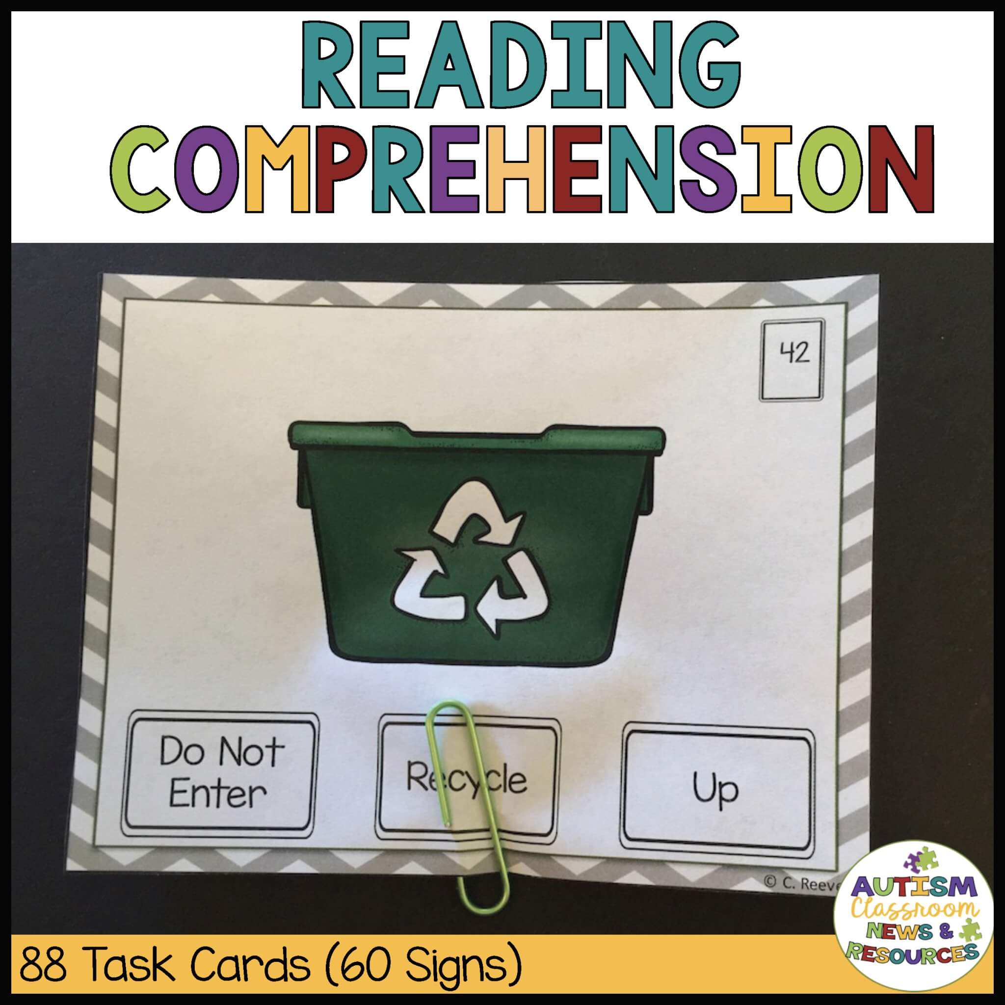 Community Signs & Environmental Print - Functional Literacy Task Cards